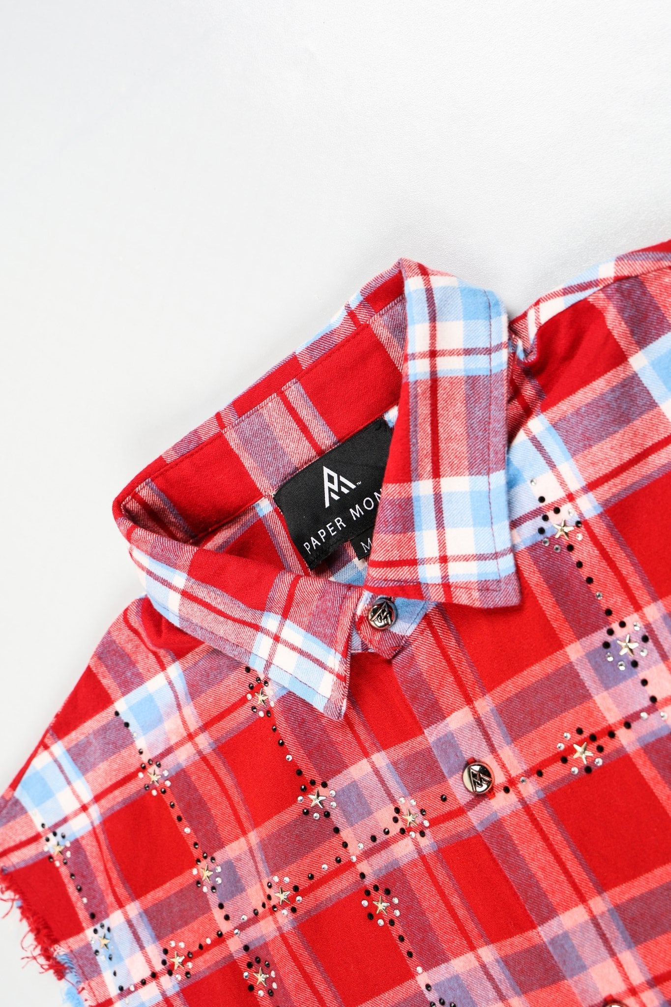 Rhinestone Flannel Red – Paper Money